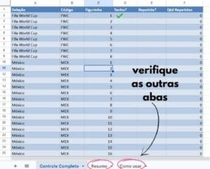 Controle sua coleção: baixe grátis a planilha do álbum da Copa do Mundo ...